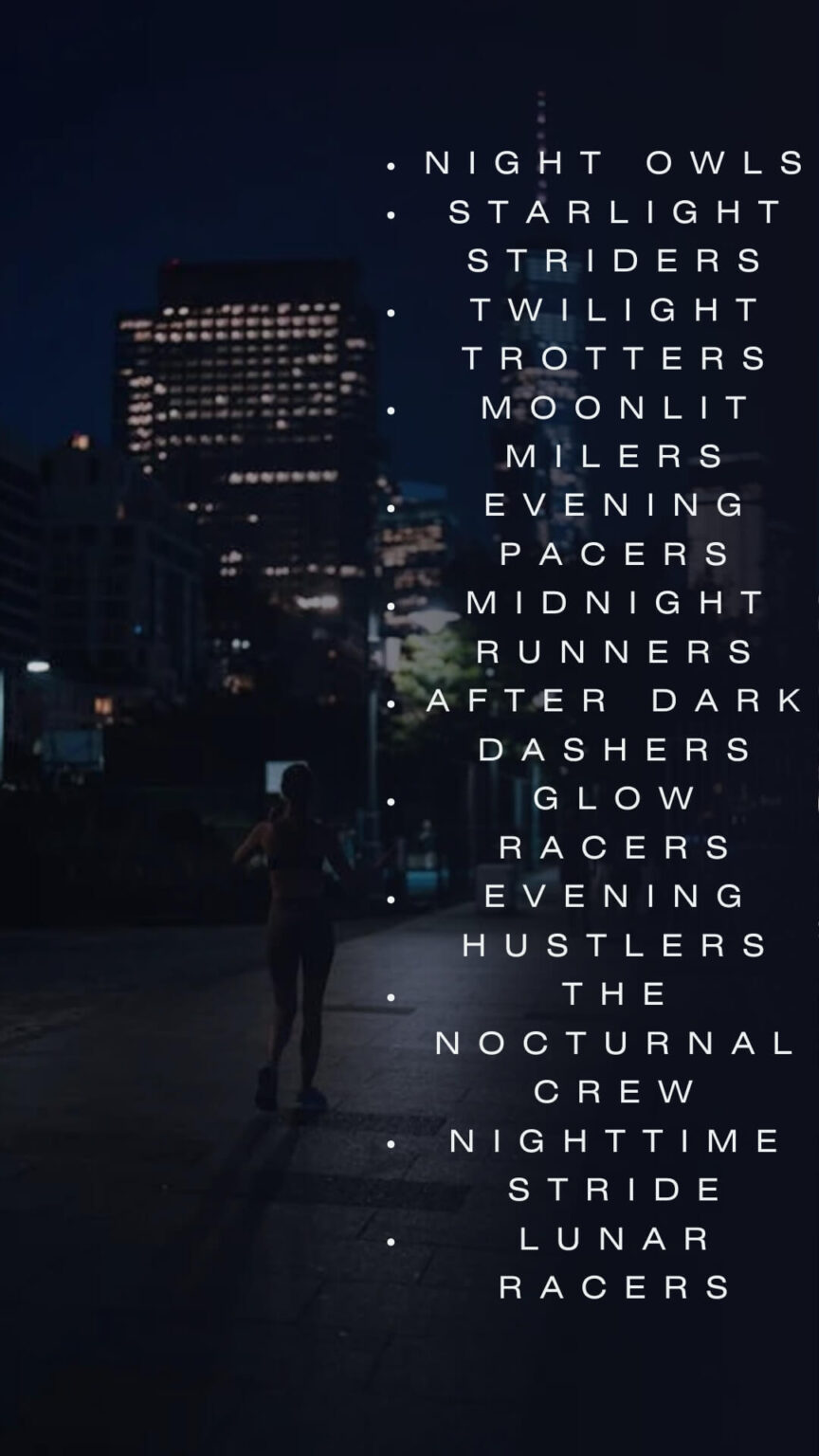 Top 500 Running Team Names for Families, Moms, Kids, and More - Running ...