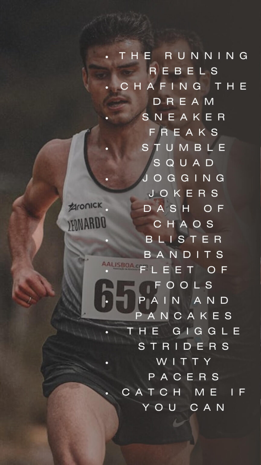 Top 500 Running Team Names for Families, Moms, Kids, and More - Running ...